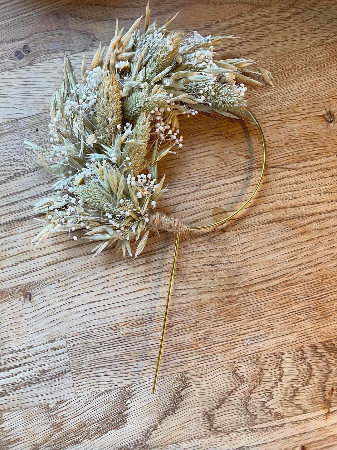 Sage Green Cake Topper, Dried Flower Cake Hoop, Wreath Cake Topper, 4 ...