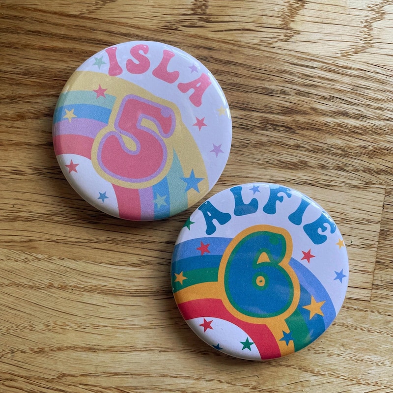 First Birthday Badge - Etsy UK