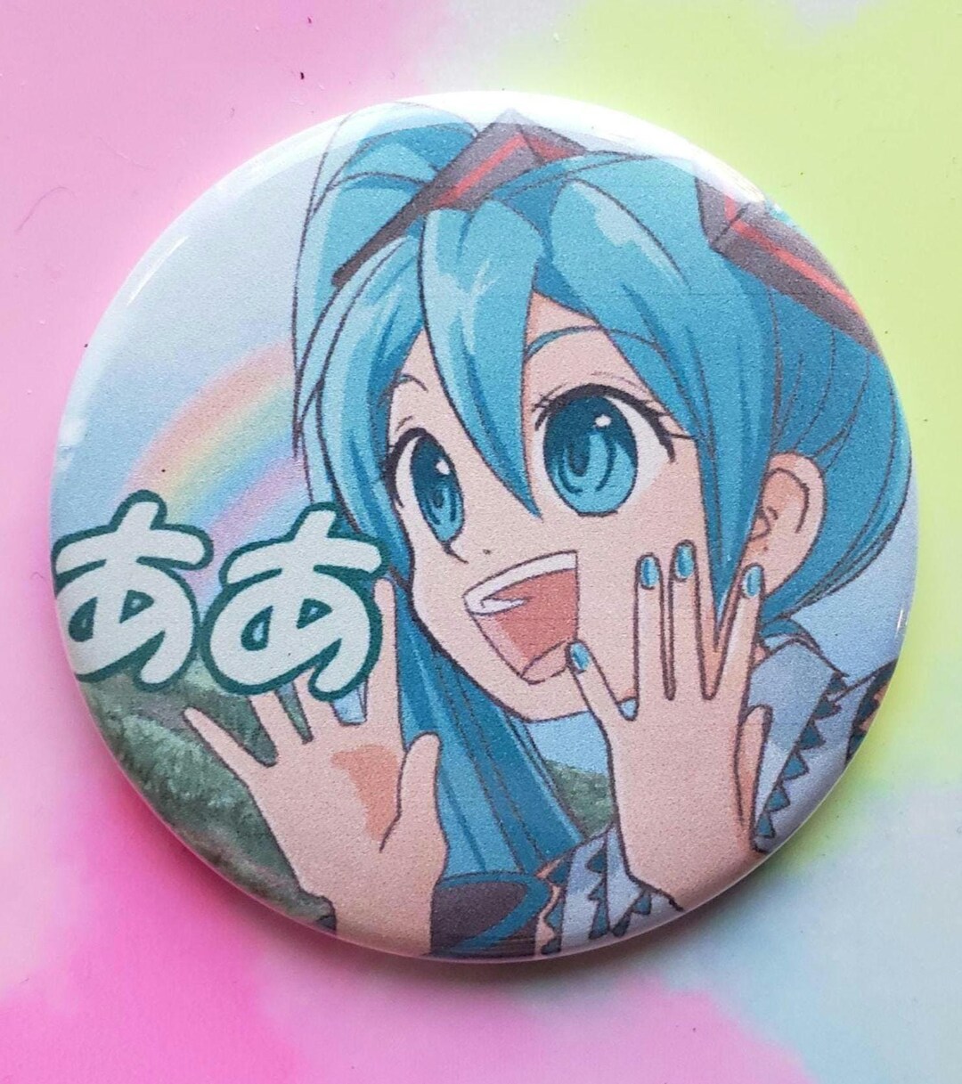 PO PI PO Hatsune Miku Button 2.25" - Etsy