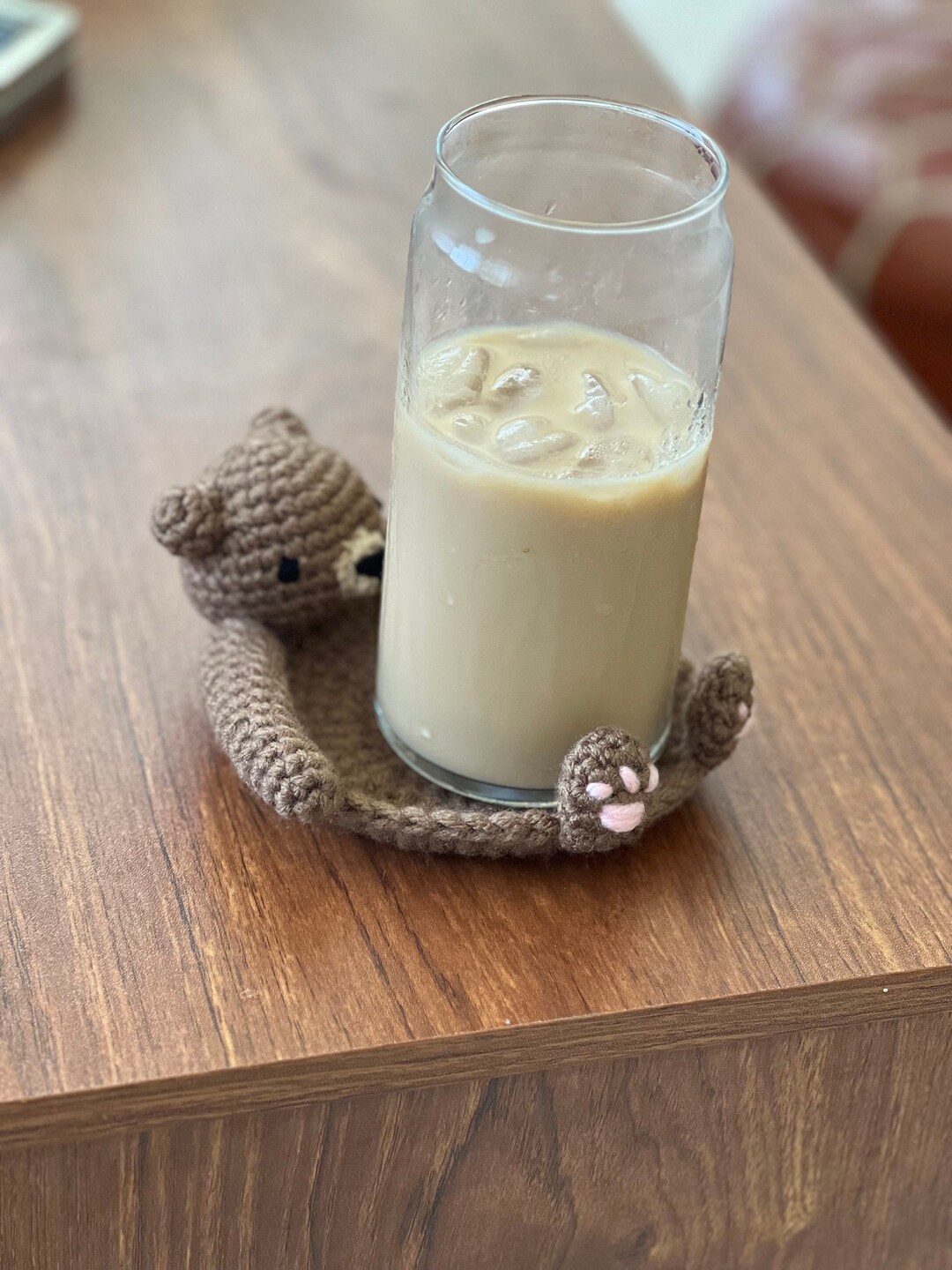 Crochet Bear Coaster - Etsy