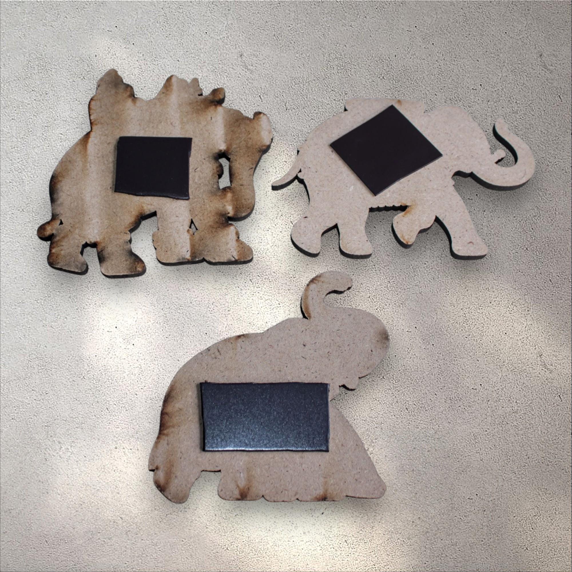 Indian Culture Wooden Elephant Fridge Magnet-beautiful Elephant Fridge ...