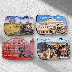 Wooden Fridge Magnets India Jaipur Place Fridge Magnets-jaipur Fridge ...