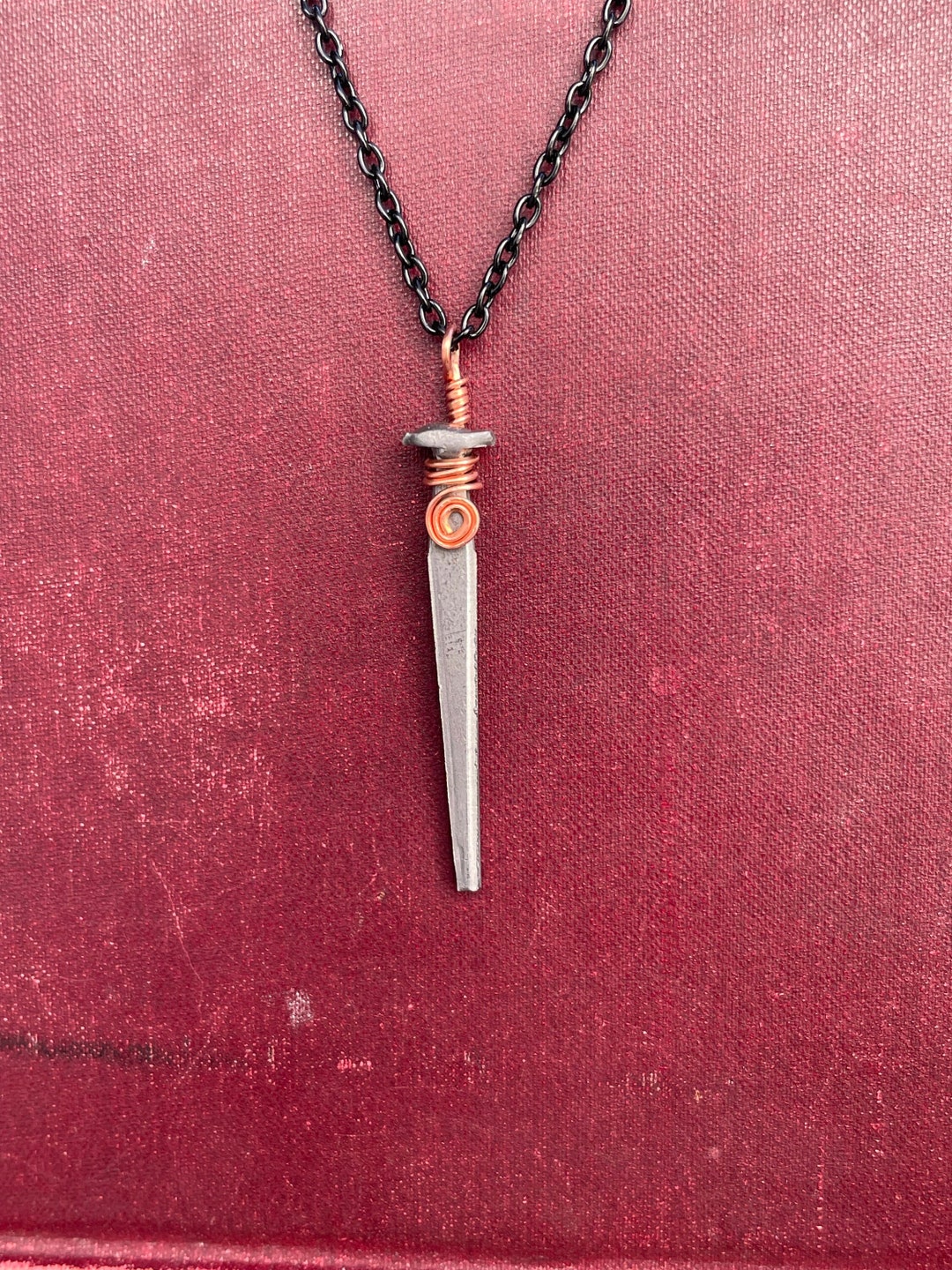 Genuine Coffin Nail Necklace - Etsy