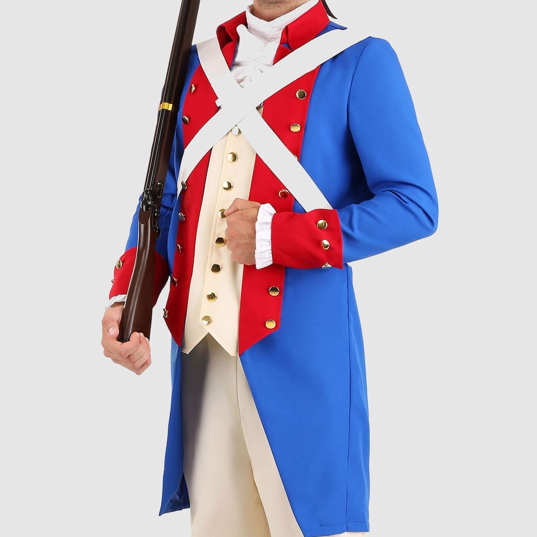 Men's Blue American Revolution Soldier Costumemen's - Etsy