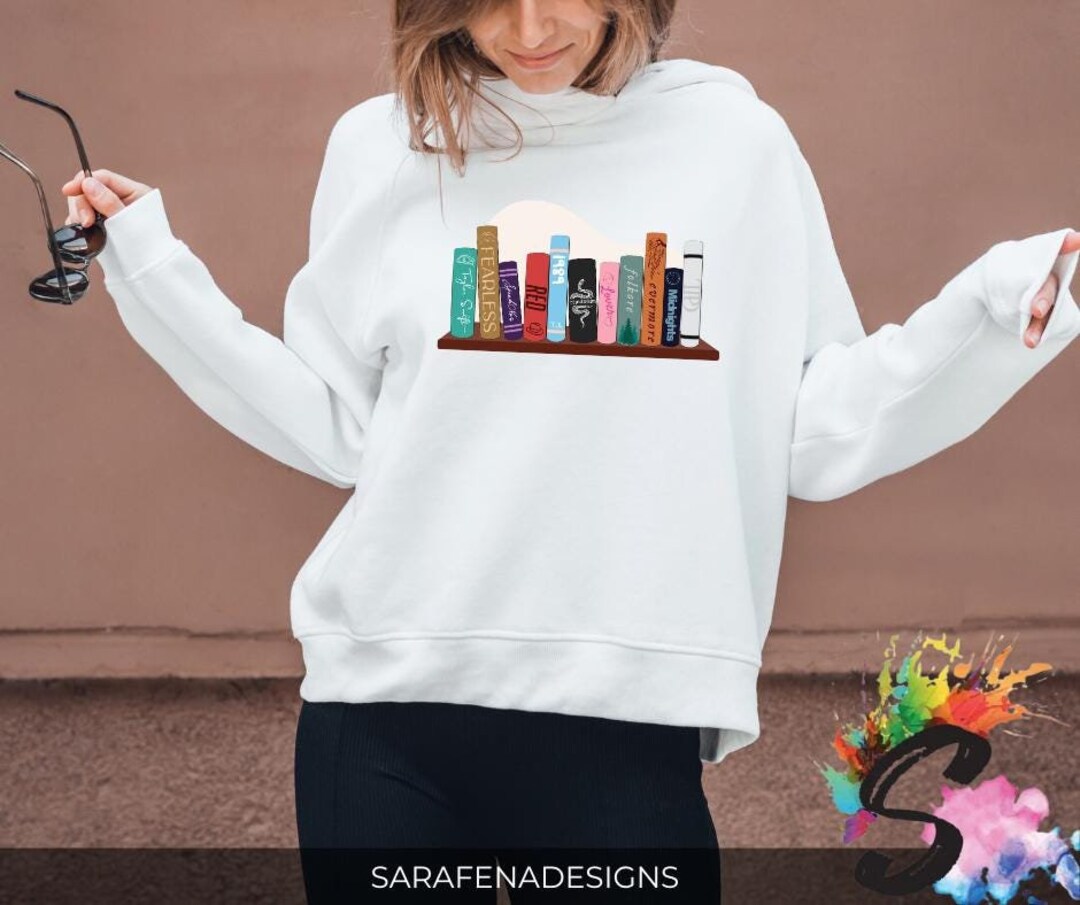 Taylor Album Bookshelf Design Eras SVG Digital Download Swift SVG ...