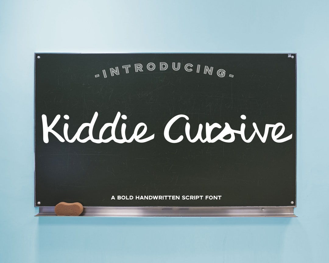 Kiddie Cursive Font: Playful Handwritten Script (instant Download) - Etsy