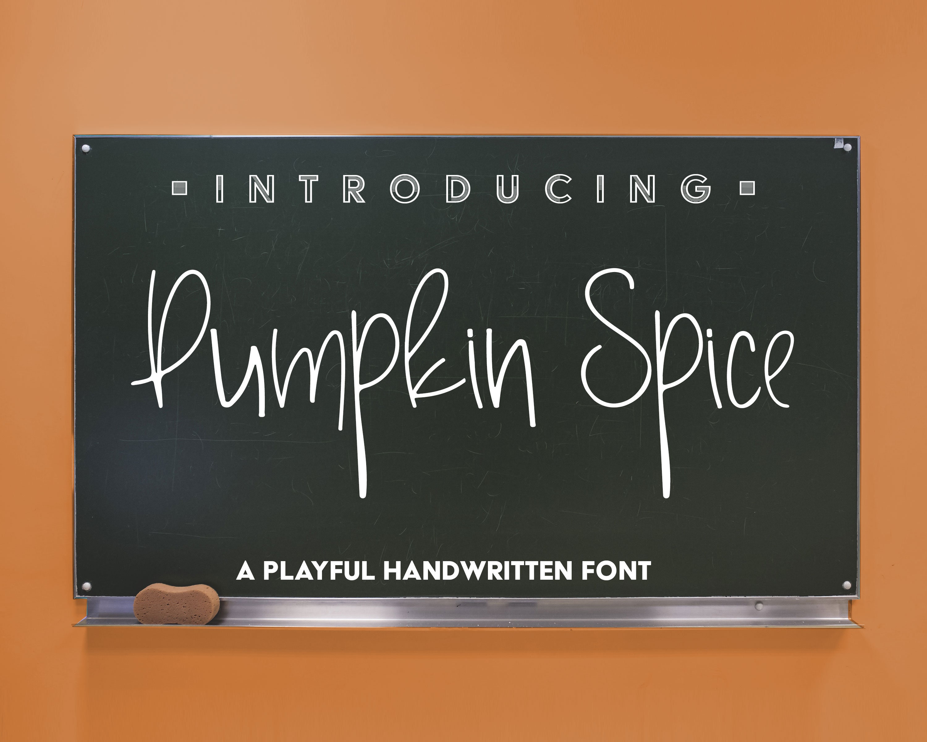 Pumpkin Spice Handwritten Font Instant Download Great - Etsy