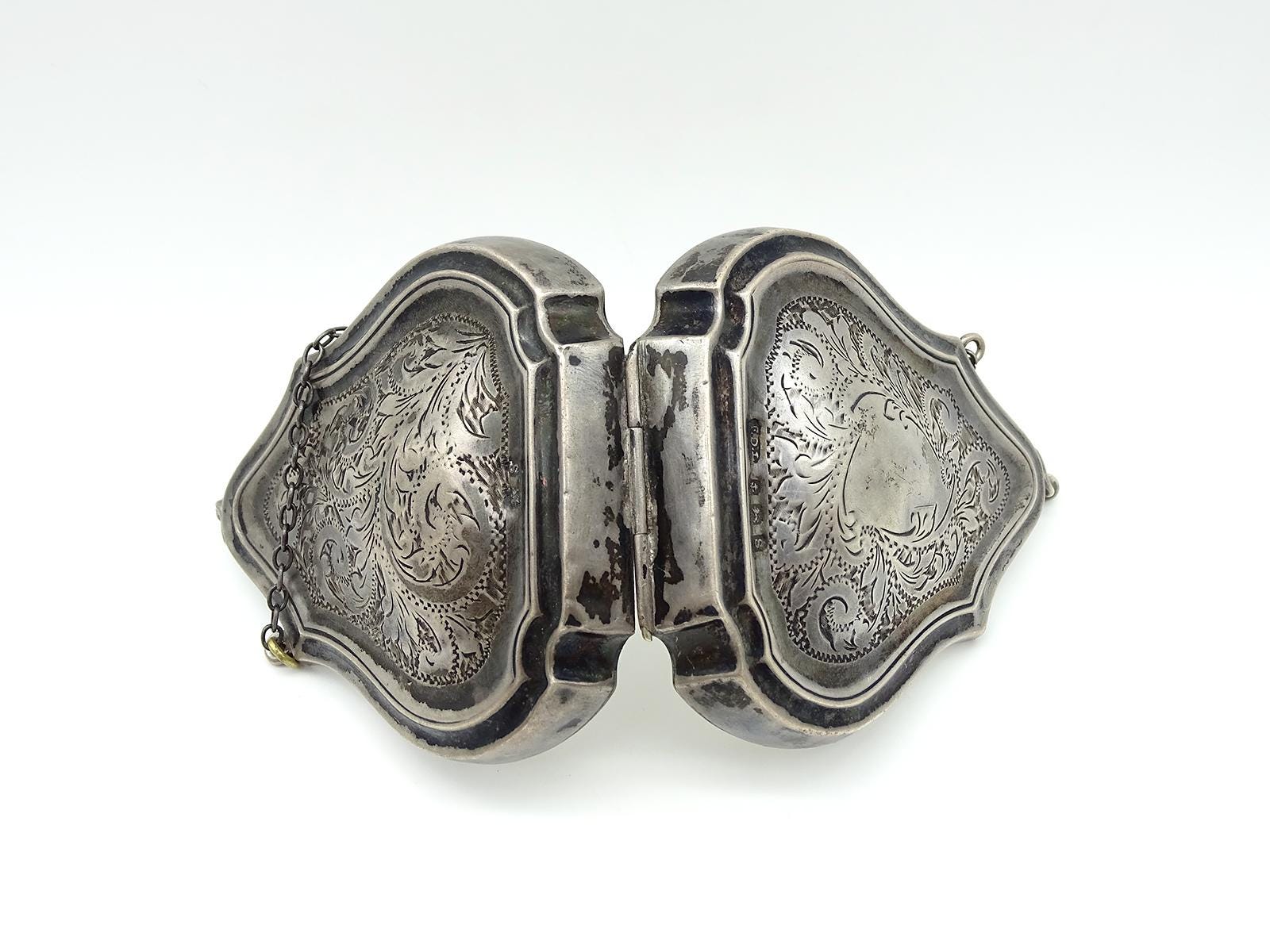 Vintage Silver Coin Holder Purse English Silver 1917 - Etsy