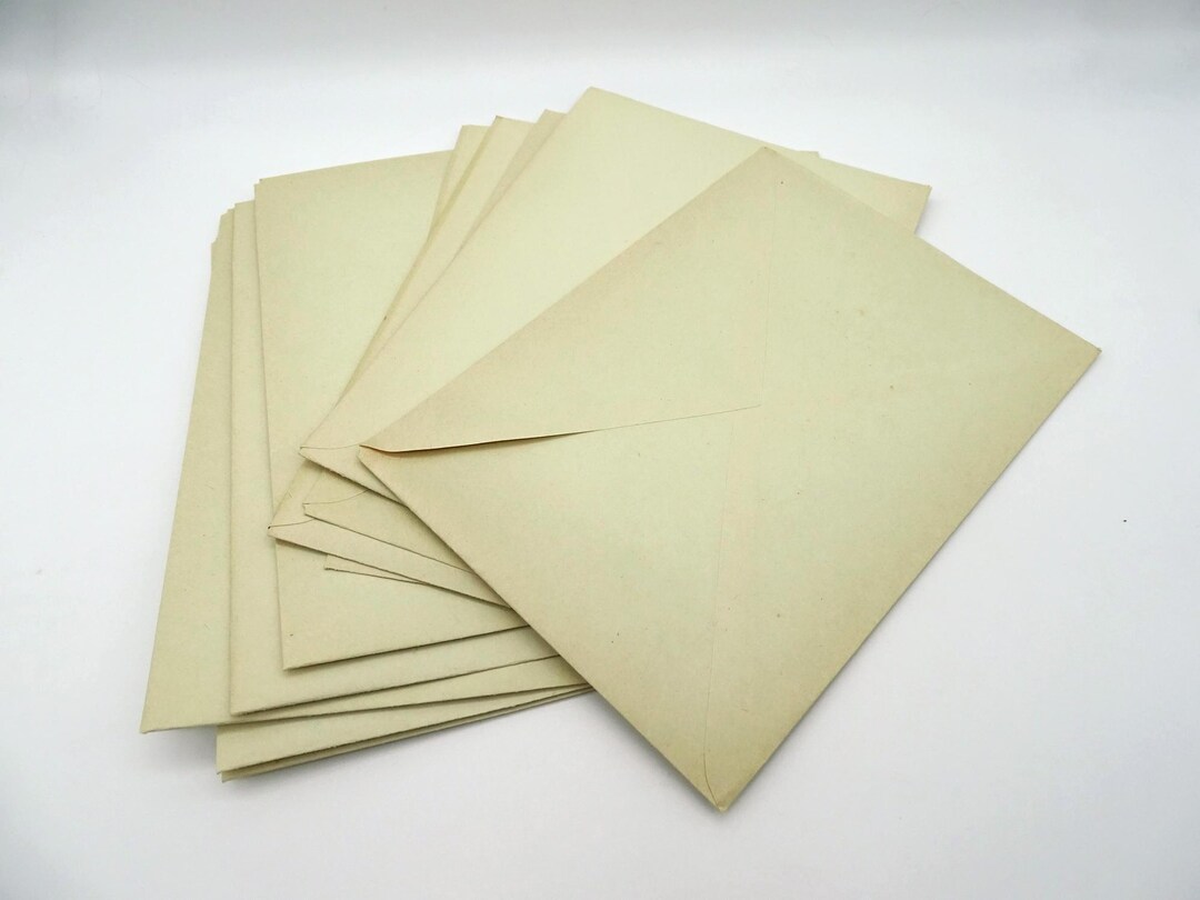 Vintage Large Ivory Envelopes - Unused - Set of 10 - Etsy