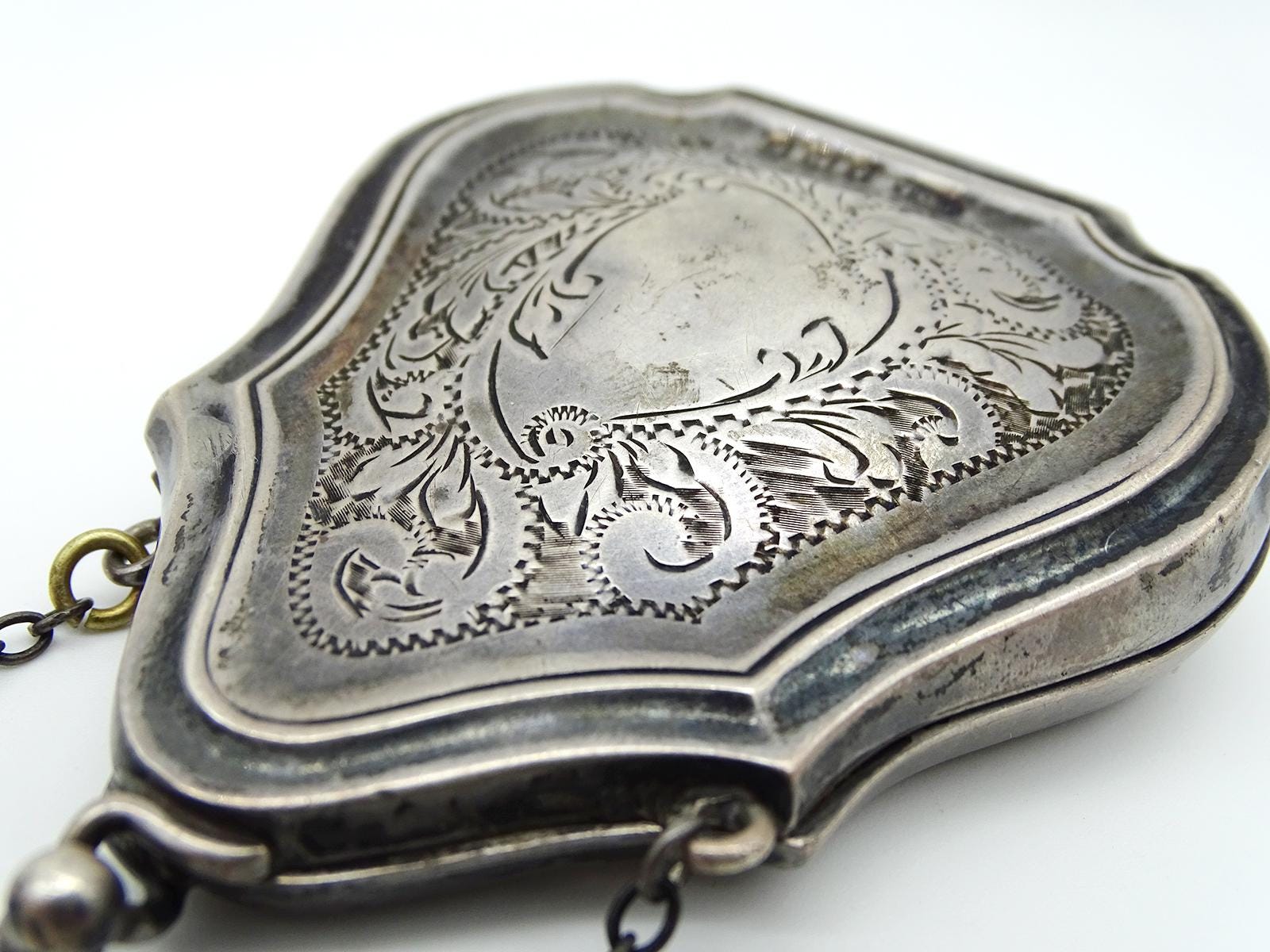 Vintage Silver Coin Holder Purse English Silver 1917 - Etsy