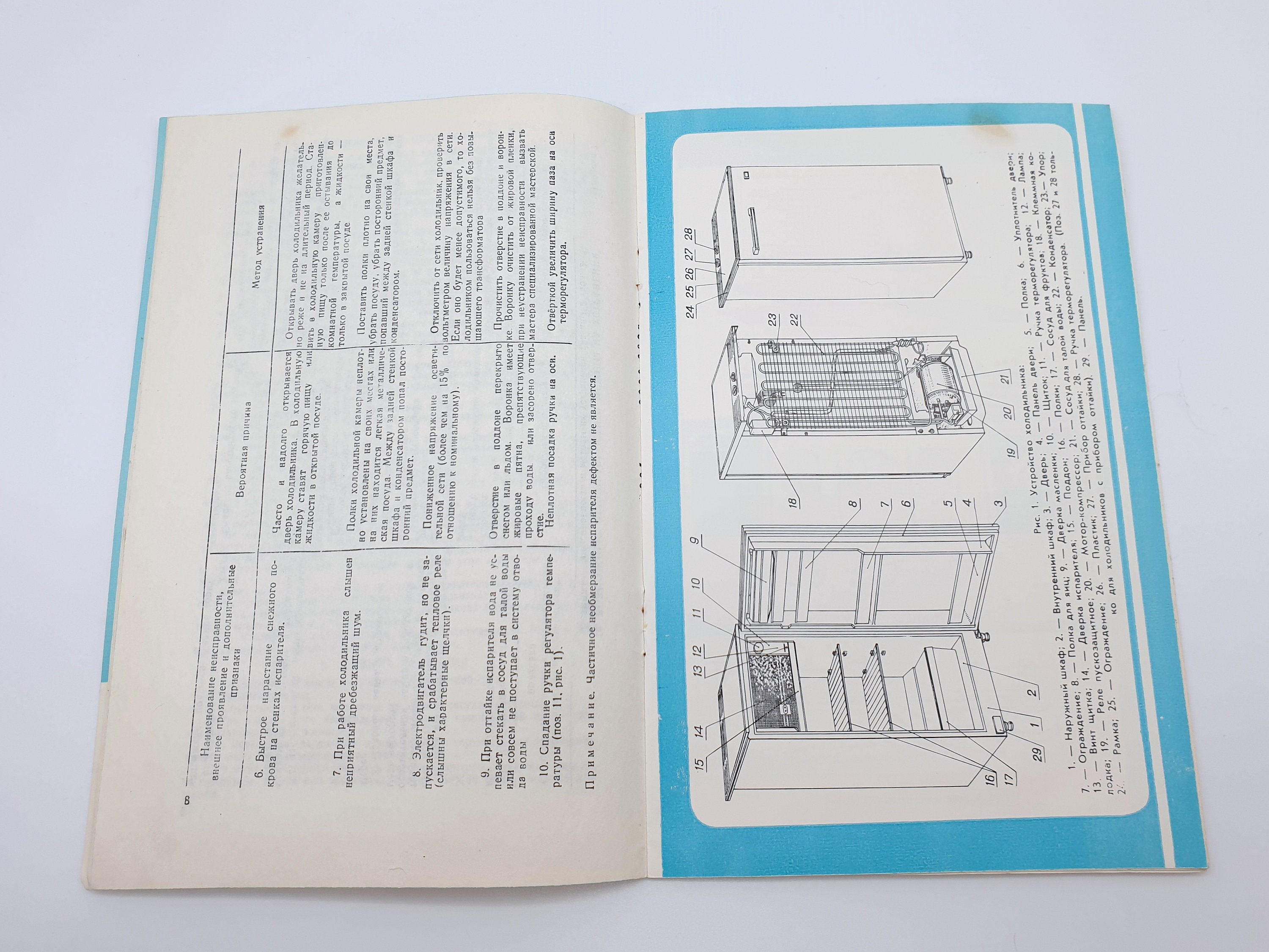 Vintage Soviet Fridge Manual Saratov USSR - Etsy