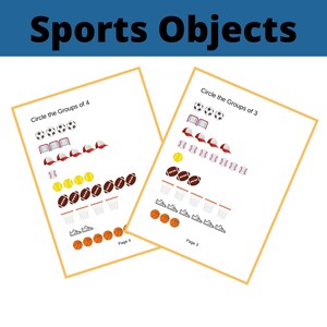 Counting Worksheets, 1 to 10, Kindergarten Math Games, Instant Digital ...