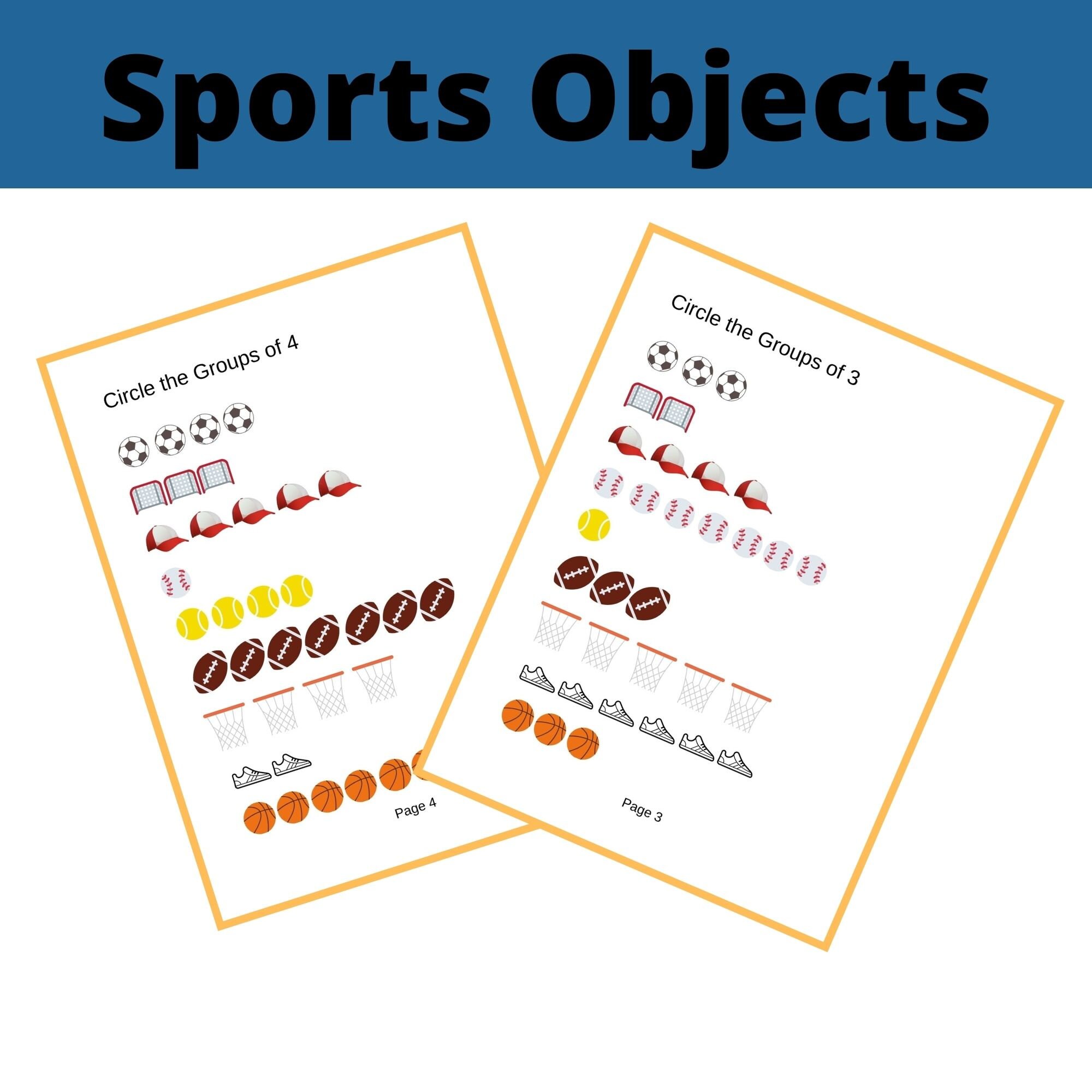 Counting Worksheets, 1 to 10, Kindergarten Math Games, Instant Digital ...