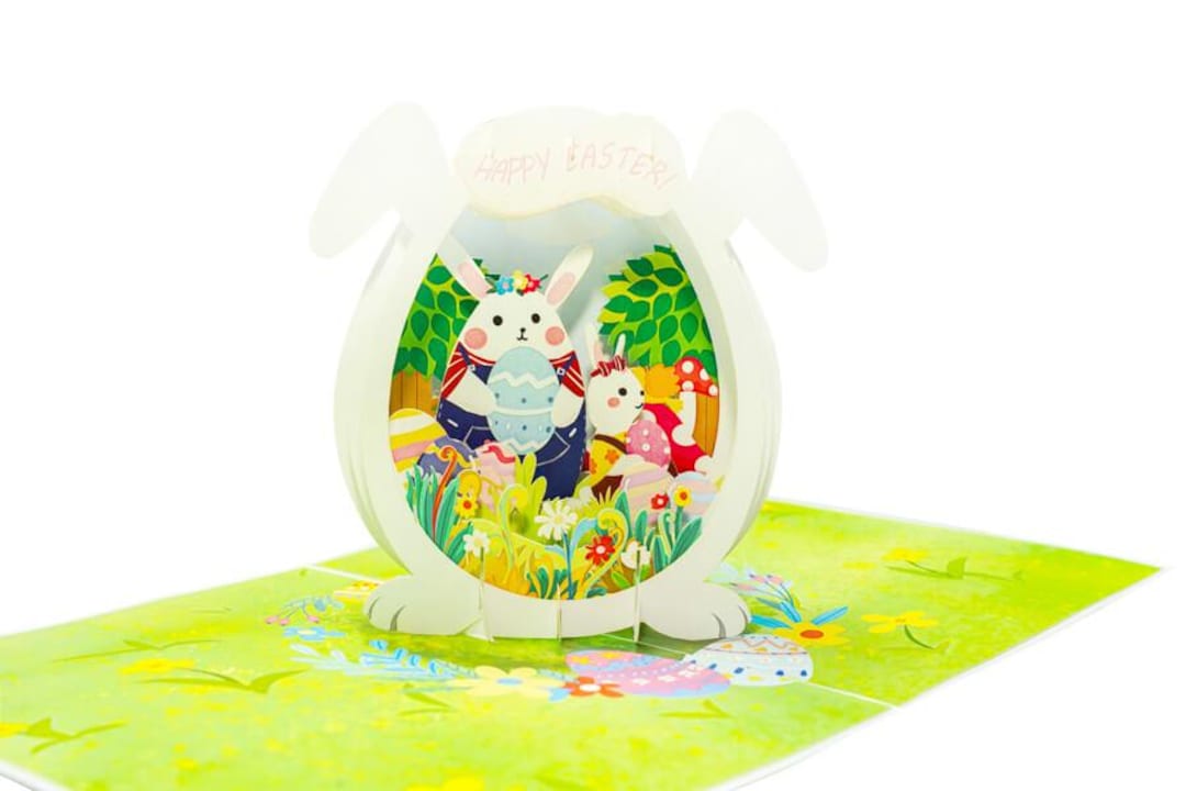 Easter Bunny Pop up Card , Easter Card, Pop up Easter Card, Easter ...