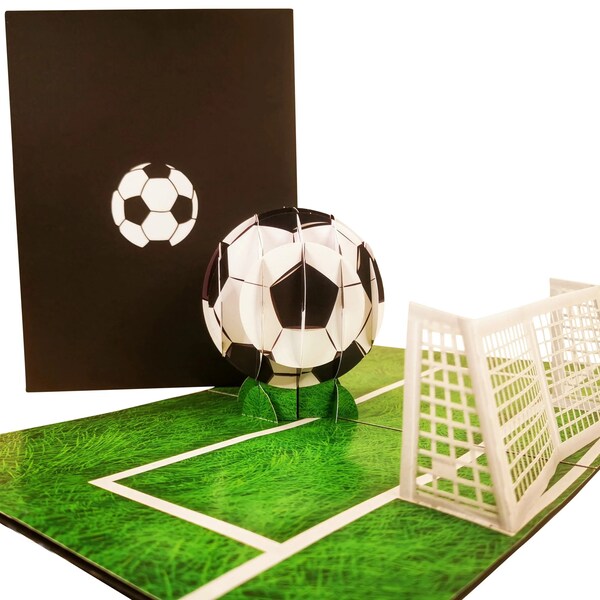 Soccer 3d Card - Etsy