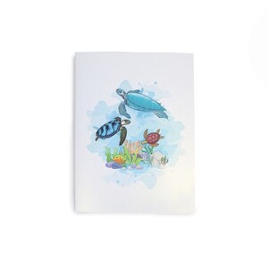 Turtle 3D Pop up Card - Etsy