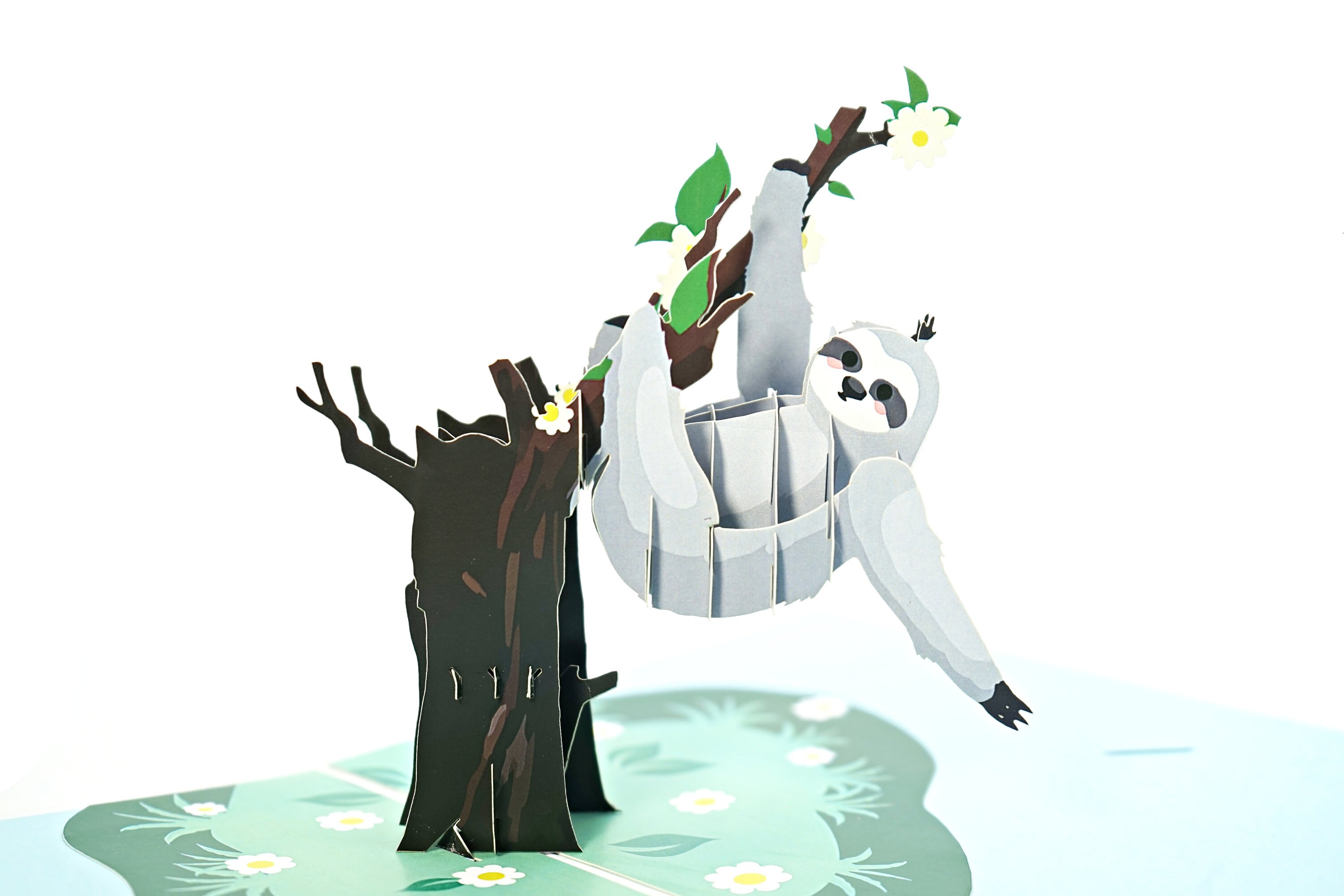 Sloth Pop up Greeting Card Sloth Birthday Card Sloth Gift | Etsy