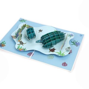 Turtle 3D Pop up Card - Etsy
