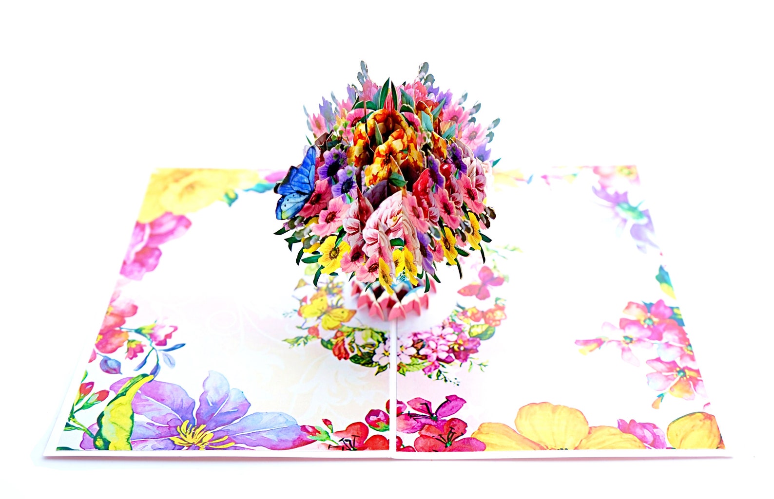Flower Bouquet Pop up Card handmade 3D Popup Greeting Cards - Etsy