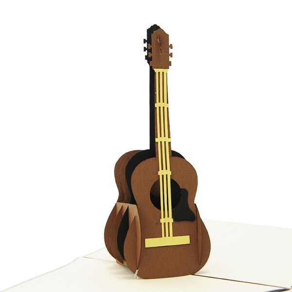 Guitar Pop up Card - Etsy
