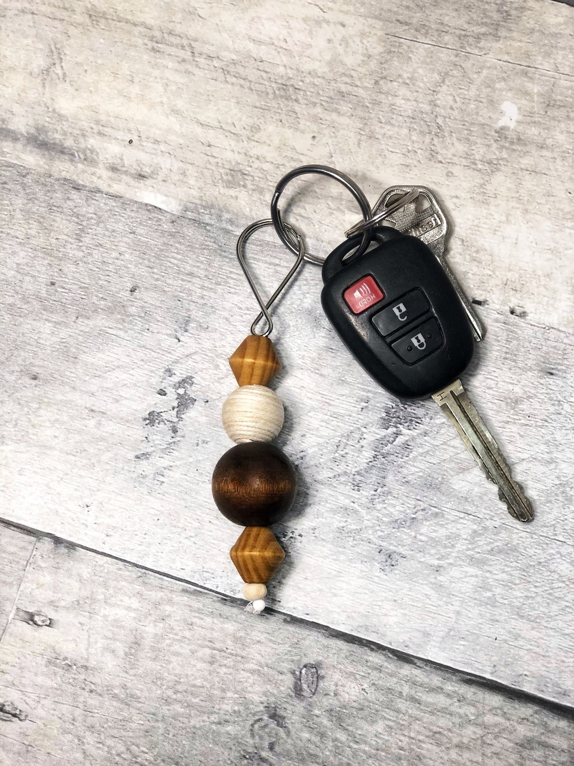 Minimalist Keychain Beaded Keychain Fob Car Keyring College - Etsy