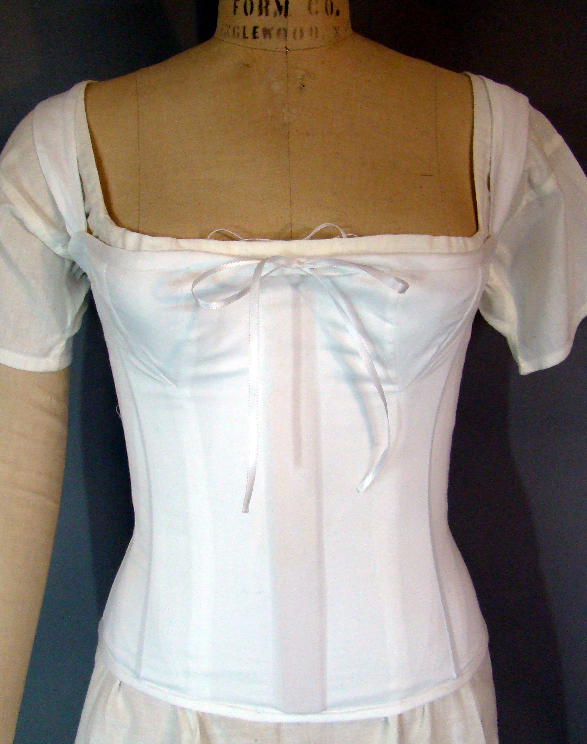 115 Regency and Romantic Eras Corset With Chemise Corded or - Etsy Canada