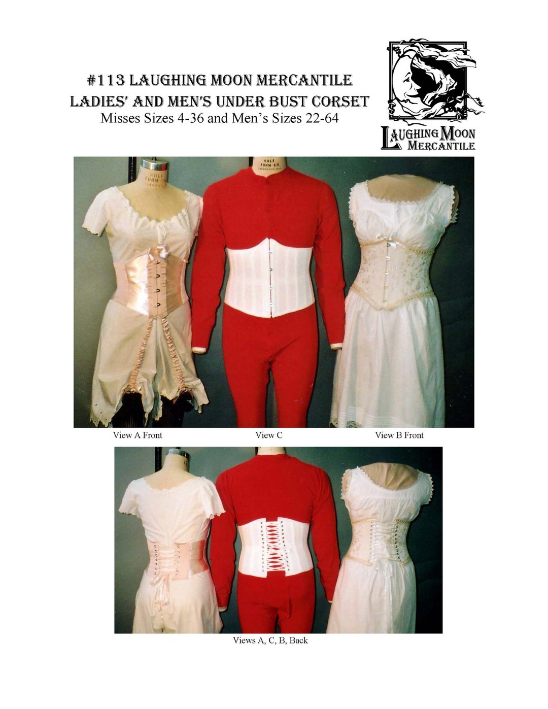 113 Men's and Ladies' Waist Corsets Including a Ribbon Corset Download ...