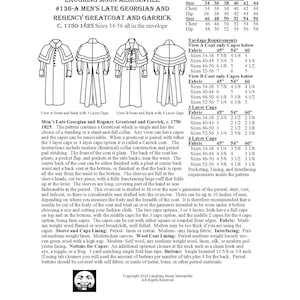 136-A Men's Regency & Georgian Greatcoat and Garrick - Etsy