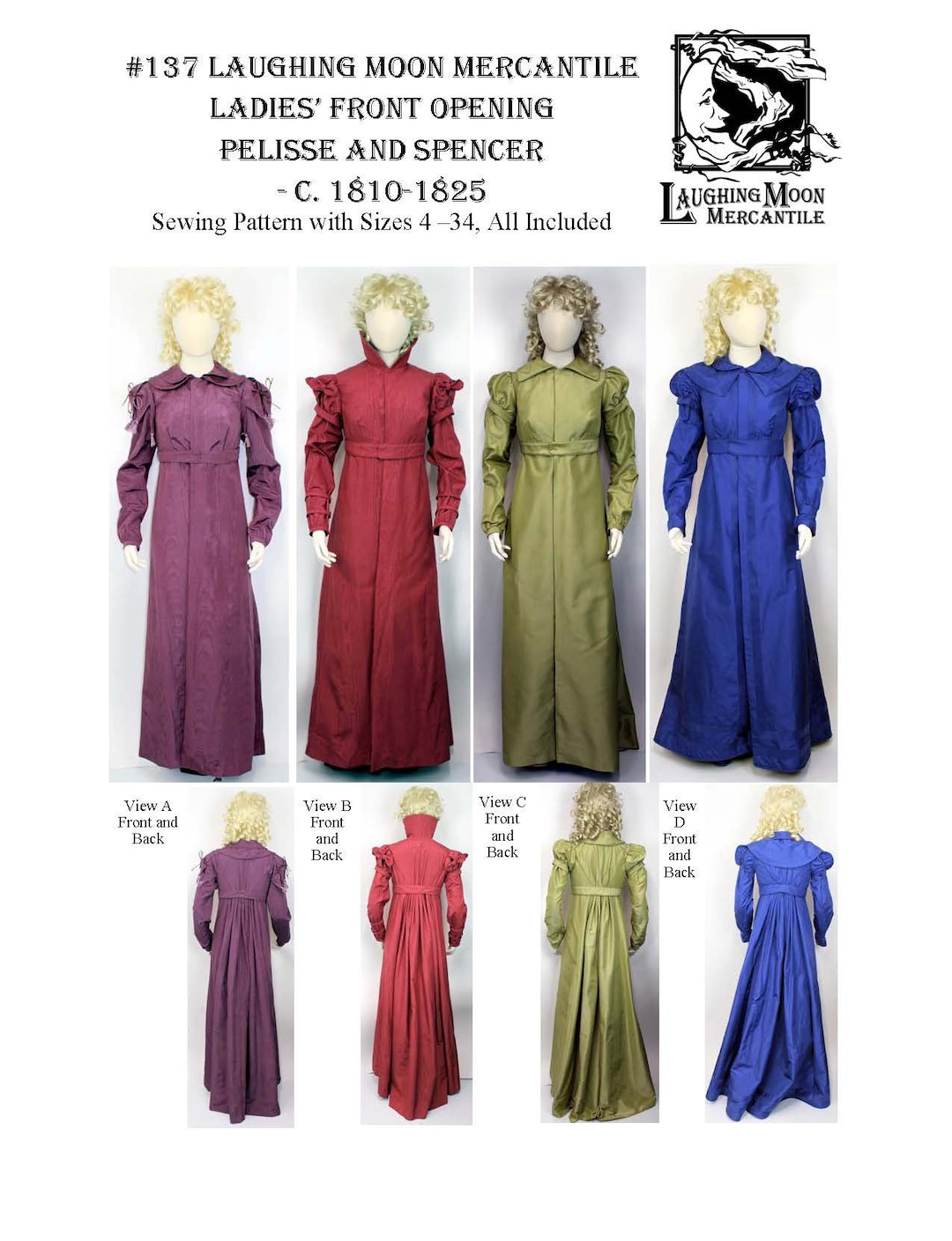 137 Regency Spencer and Pelisse or Redingote Digital Download - Etsy