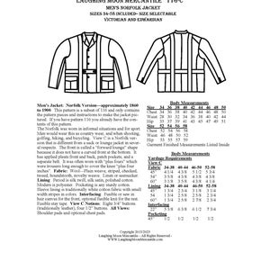 116-C Men's Norfolk Jacket Victorian Edwardian Bicycle, Hiking, Golfing ...