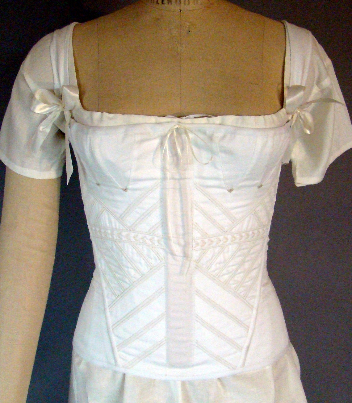 115 Regency and Romantic Eras Corset With Chemise Corded or - Etsy Canada