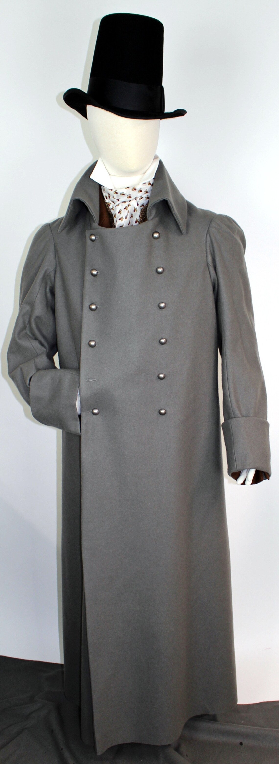 136-D Napoleon's Greatcoat-overcoat-georgian/regency Men's Double ...