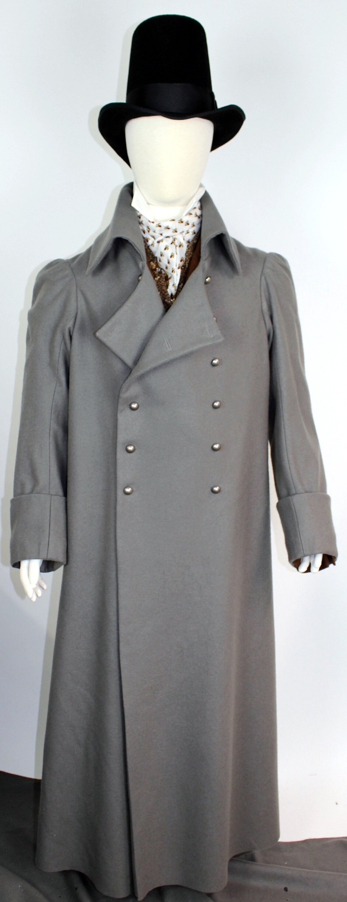 136-D Napoleon's Greatcoat-overcoat-georgian/regency Men's Double ...
