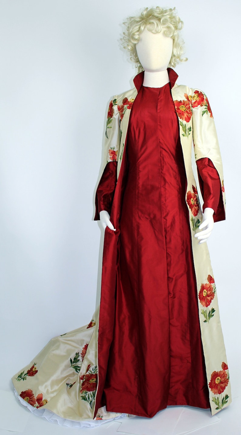 140 Ladies' Princess Line Tea Gown With Watteau Pleat - Laughing Moon ...