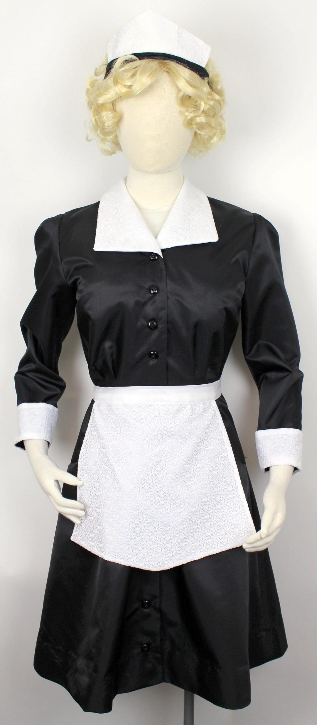 134-J Maid Uniform, Housemaid, Nanny - Sizes 4-32 - Sewing Pattern - Etsy