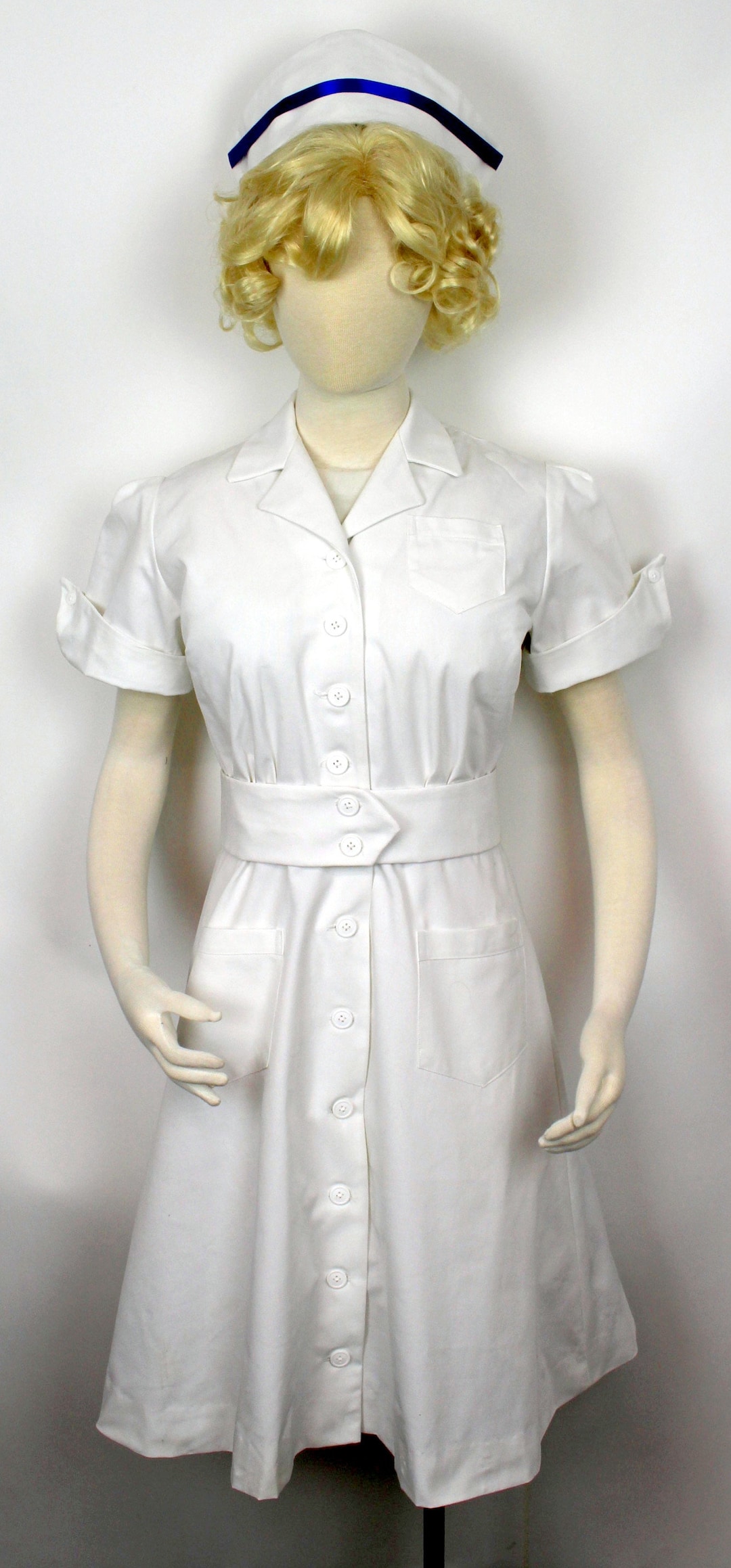 134-B Nurse Uniform Sewing Pattern - 1940s 1950s - Sizes 4-32 Size ...