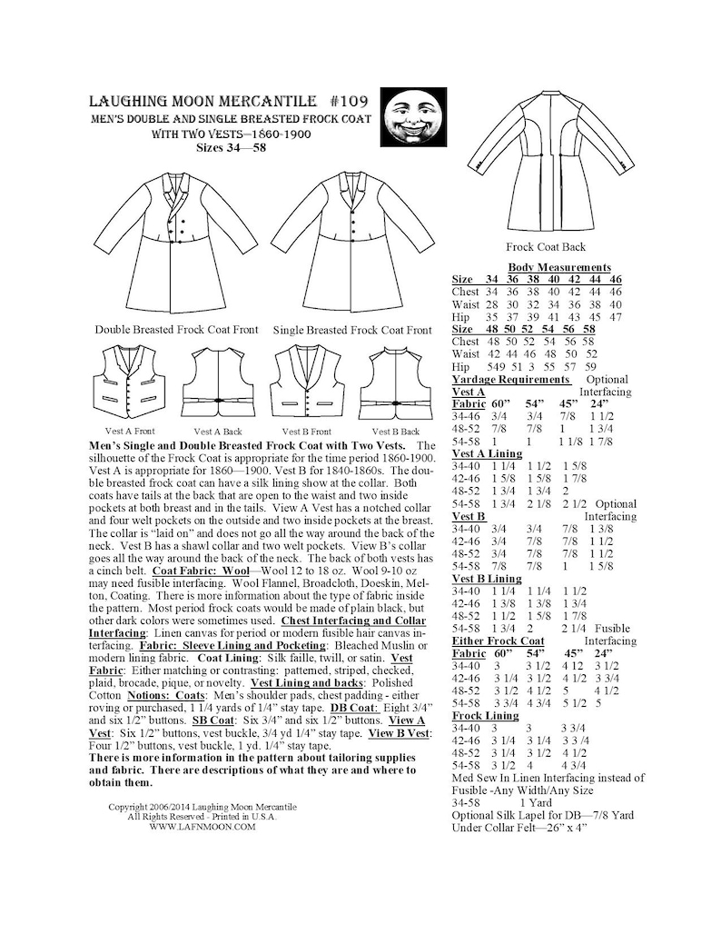 109 Victorian and Edwardian Single and Double Breasted Frock Coats and ...