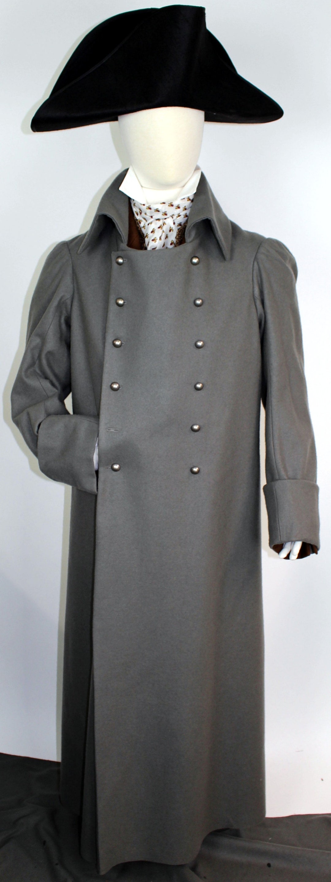 136-D Napoleon's Greatcoat-overcoat-georgian/regency Men's Double ...