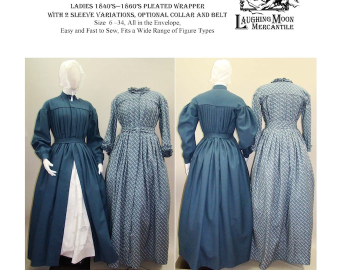 Antique Victorian Purple Wool Wrapper Dress - Etsy