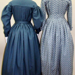 120 Pleated Wrapper, Work Dress, Morning Gown, Maternity - 1840-1860 ...