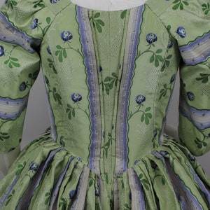 182 Robe a L'anglaise Routrousse 1770-1780- Back Pleats Face Inward ...