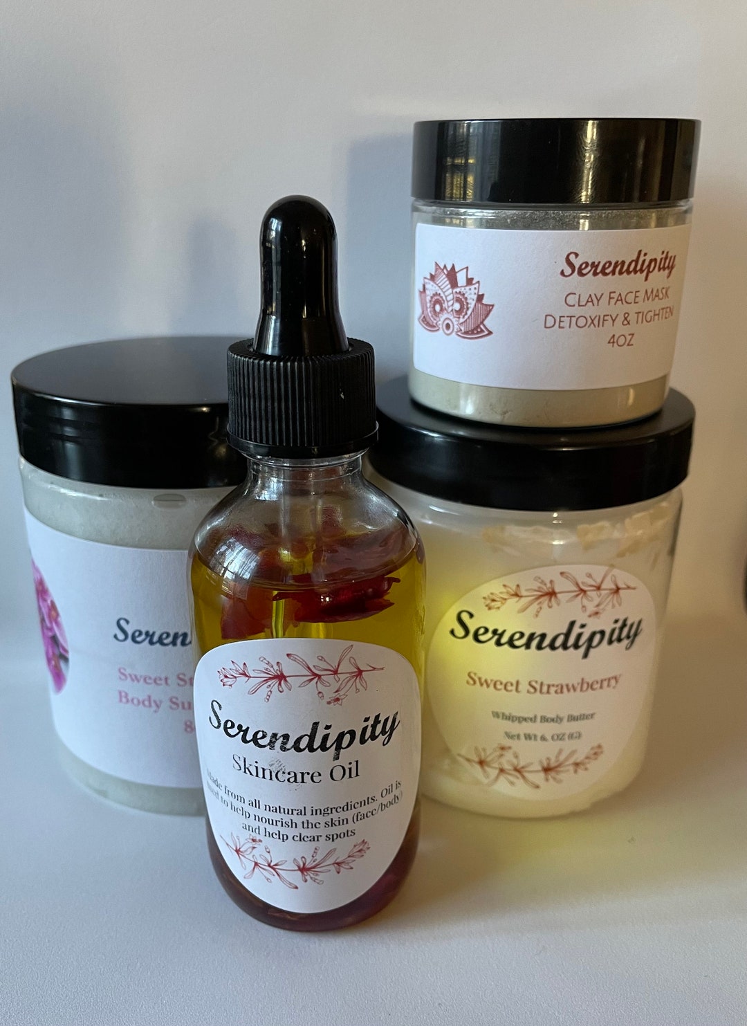 Sweet Strawberry 4pc Set - Etsy