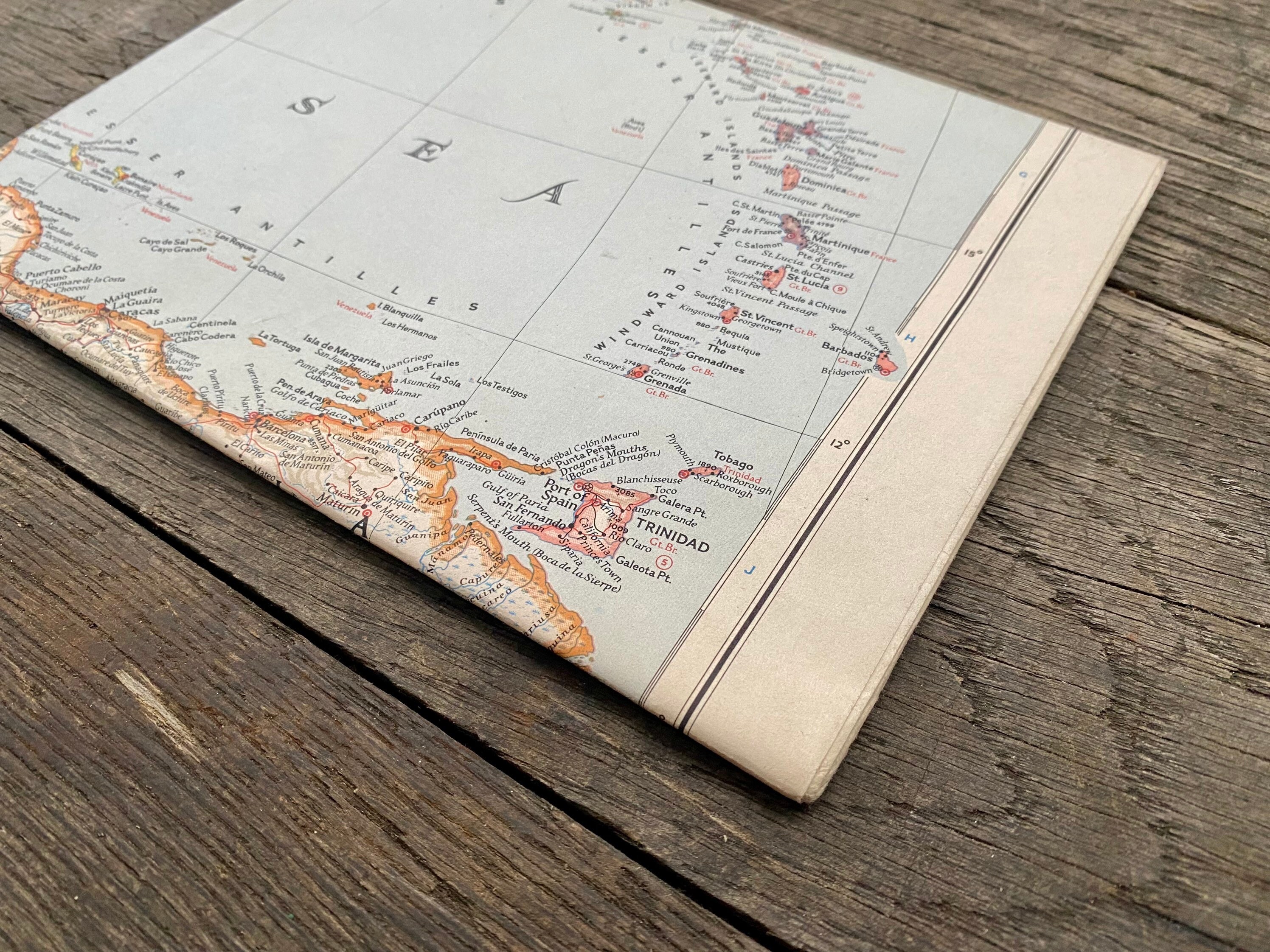 Countries of the Caribbean Folding Map Including Mexico - Etsy