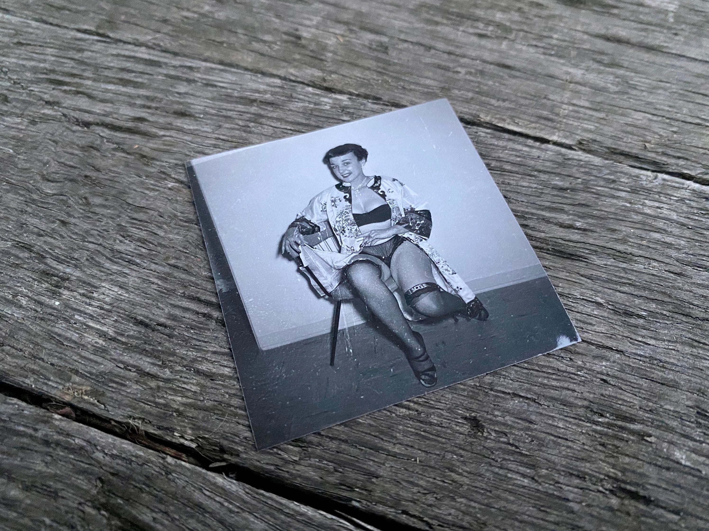 Risque Lady Photograph, Original Photo With Plastic Frame, Vintage - Etsy