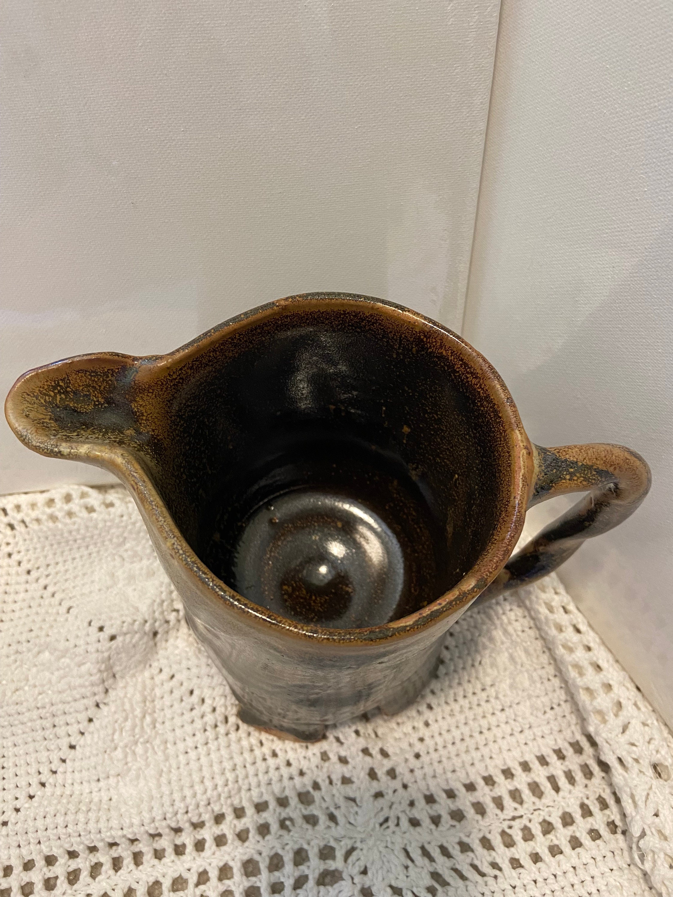 Wooden Style Carved Jug - Etsy