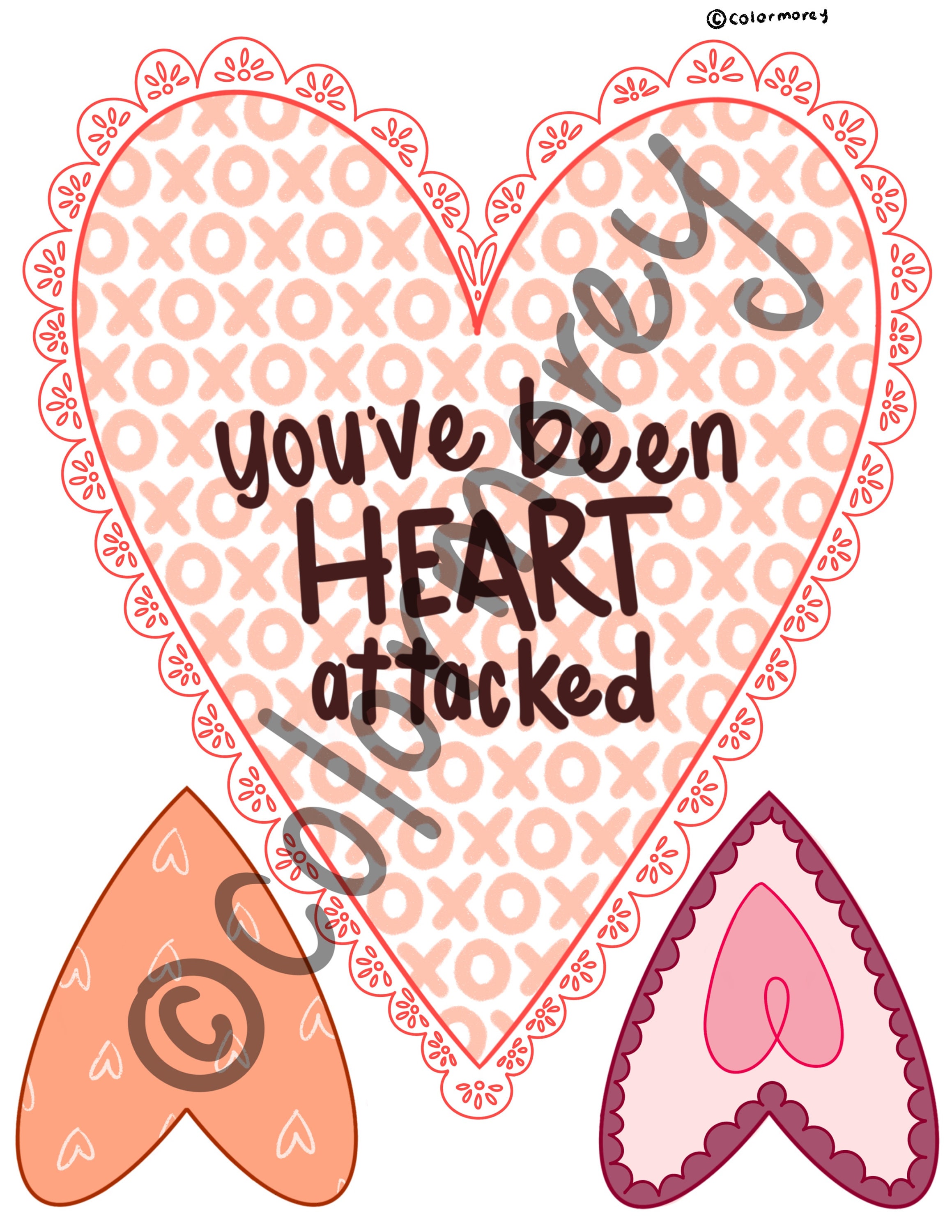 Door Heart Attack Printable - Etsy