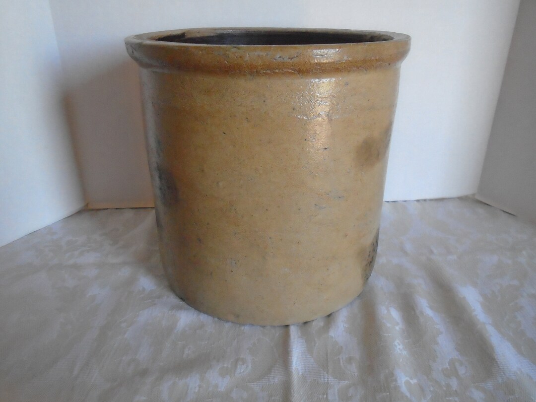 Ceramic Crock, Small Crock, Primitive Crock, Salt Glazed - Etsy