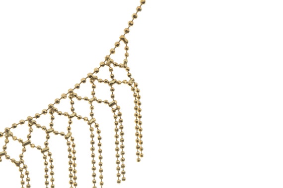 Elegant Look Drop Necklace on 14K Solid Yellow Gold w… - Gem