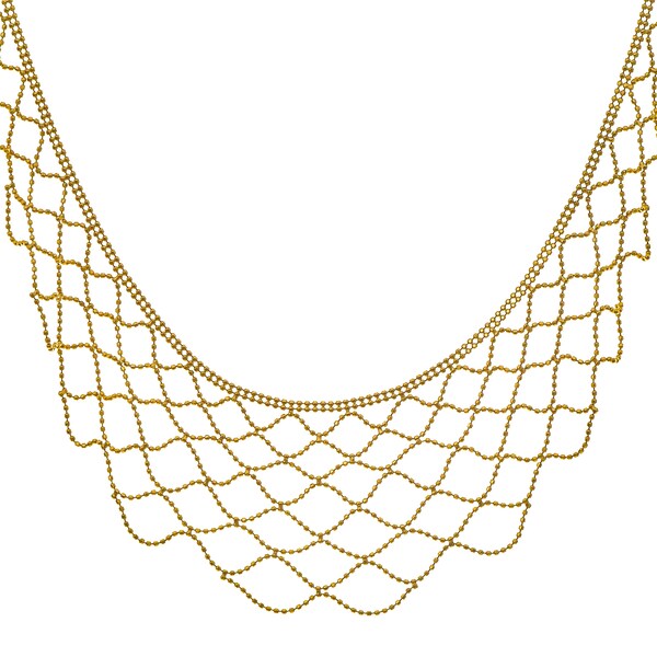Gold Bib Necklace - Etsy