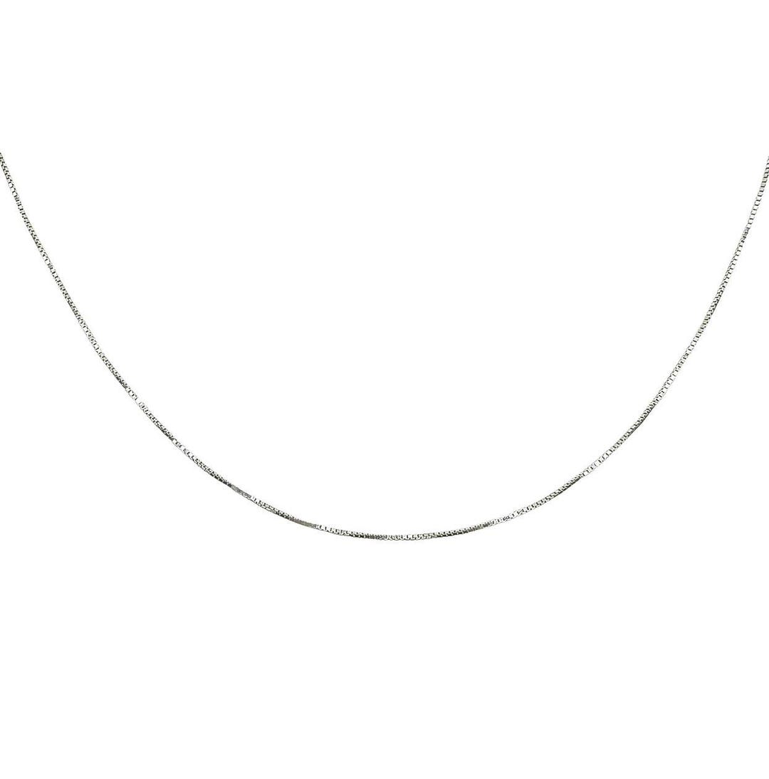 Charming 14k Solid Gold Small Box Chain Necklace 22 14k Solid White ...